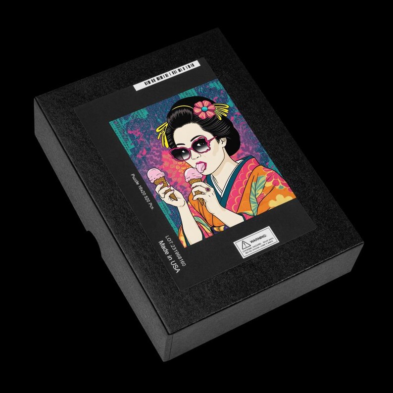 Art Piece.Japanese Pop Art Puzzle – Ice Cream Geisha | 520 Piece Jigsaw ...