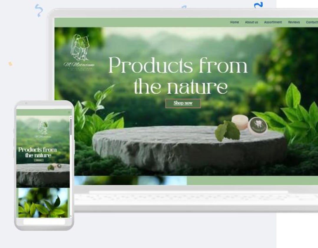 Eco Product Canva Website Template: Editable Natural Design (digital ...