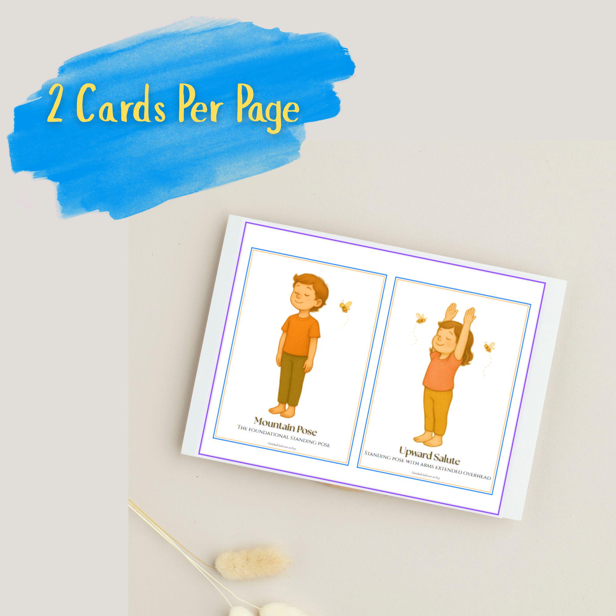 Kids Yoga Poses Flashcards | Printable Movement Activity & Yoga Cards ...