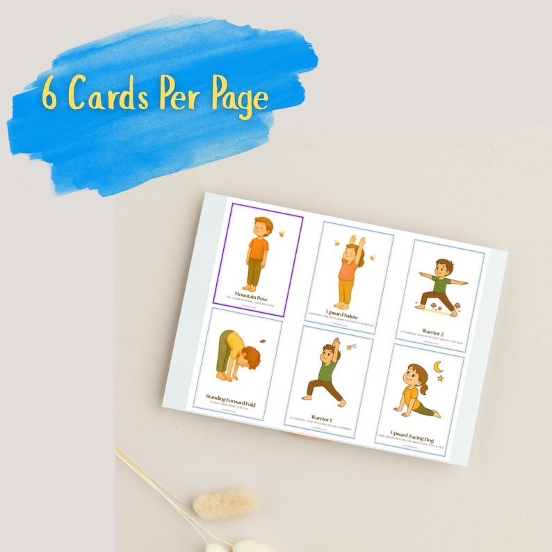 Kids Yoga Poses Flashcards | Printable Movement Activity & Yoga Cards ...