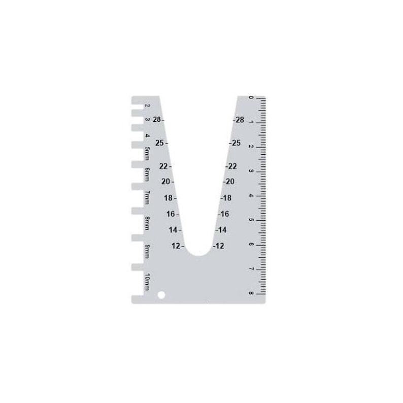 Rebar Measuring Gauge | Steel Rod Size Template | Metal Rebar Caliper ...