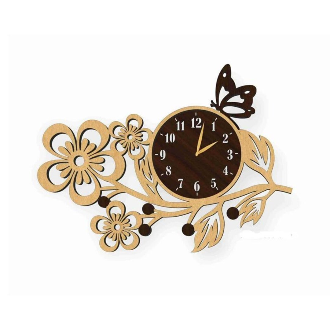 Modern Clock Graphic Design - Coreldraw Editable File - Etsy