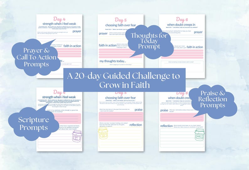 Teen Girls Christian Faith Journal, 20-day Guided Bible Devotional for ...