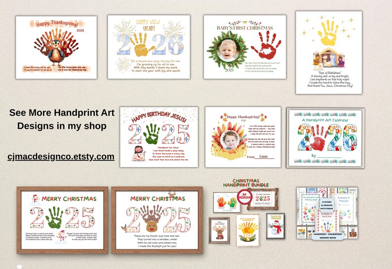 Christmas Nativity Handprint Craft for Kids, Printable Keepsake for ...