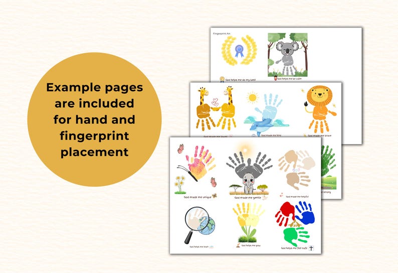 Christian Kids Affirmations Handprint Art for Kids, Preschool Handprint ...