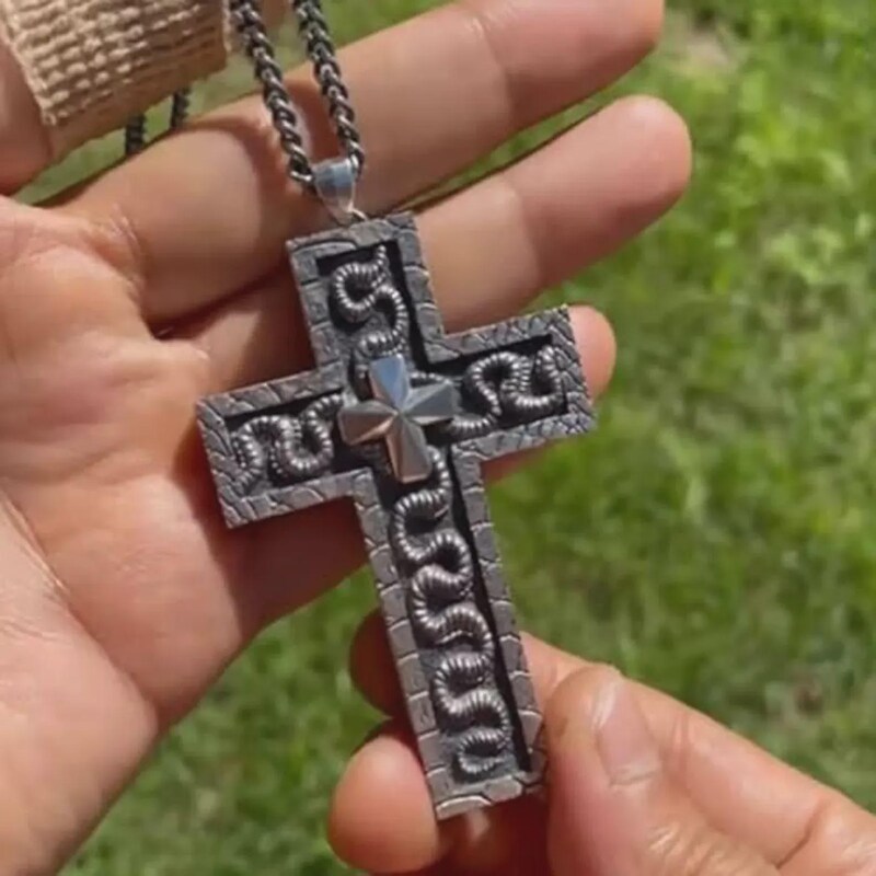 Thanos Squidgame Cross Necklace - Etsy