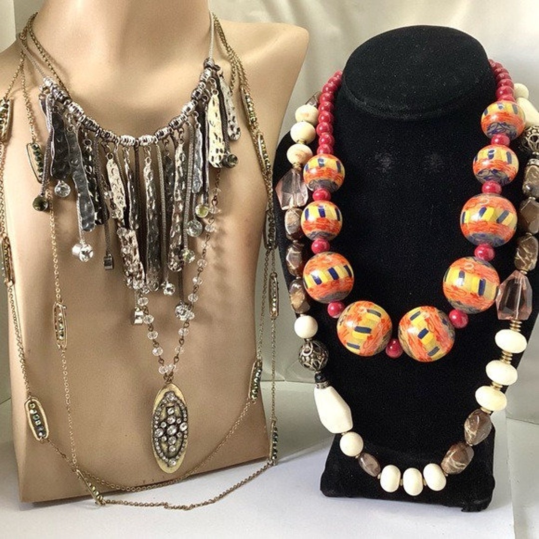 Necklace Jewelry Lot Vintage to Now 80s 90s Costume Jewelry Bundle - Etsy