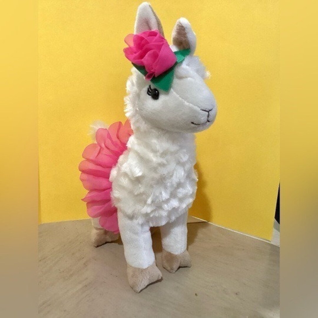 Girl Lama Plush Toy Stuffed Animal Pretend Play - Etsy