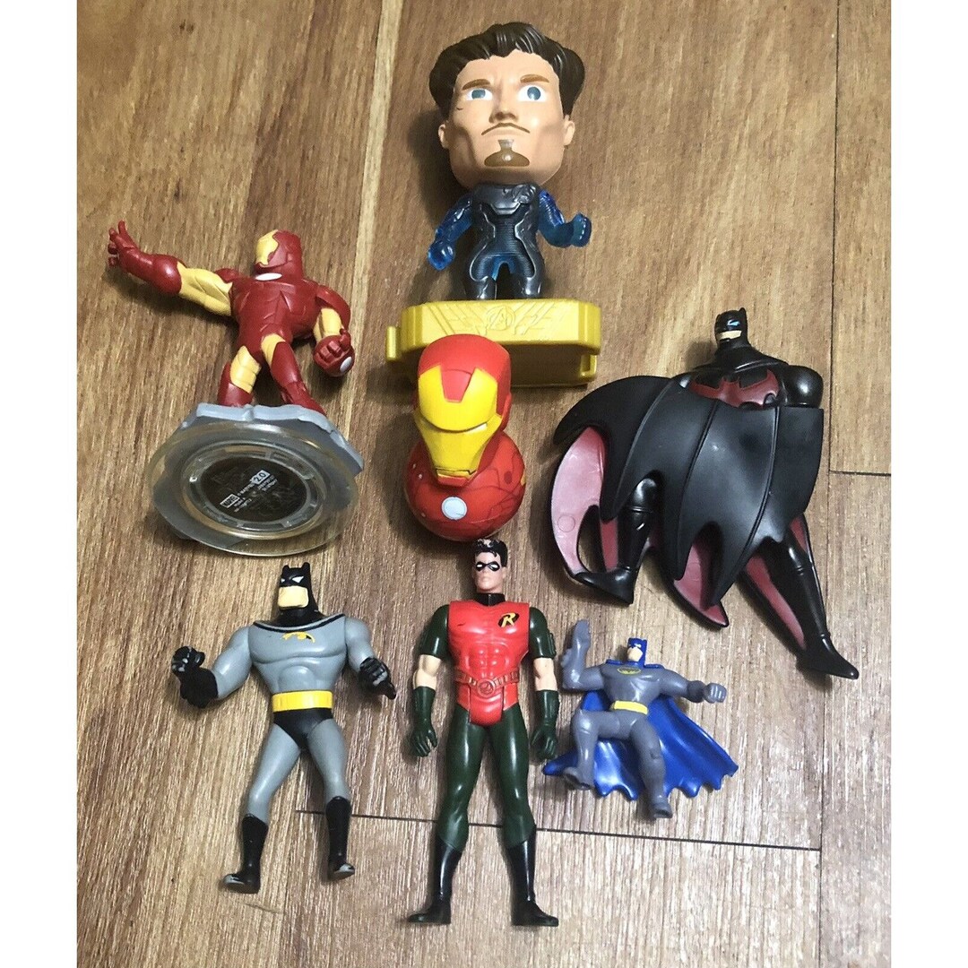 Action Figures Toy Bundle Lot Mix Super Heroes Iron Man Batman - Etsy