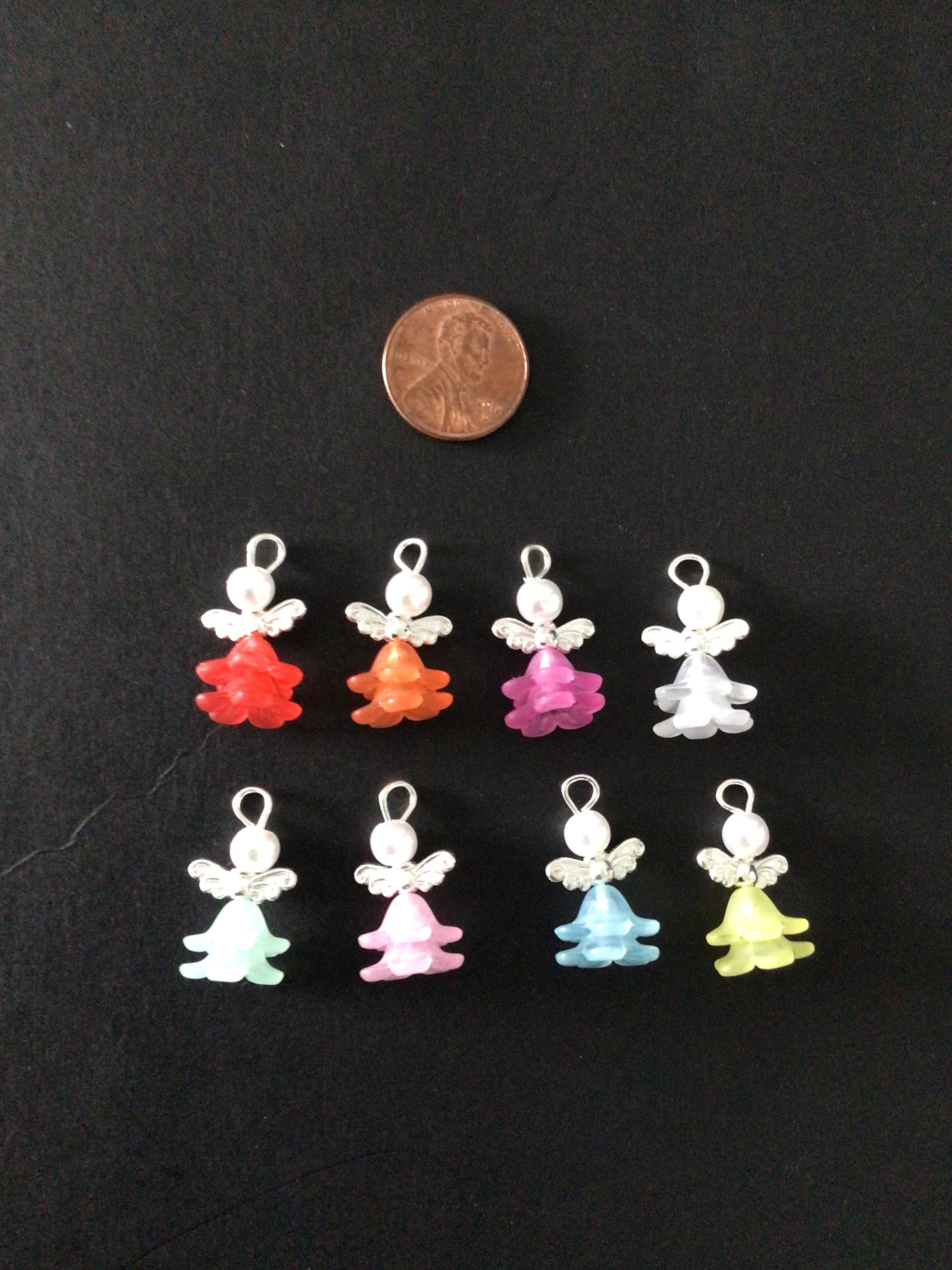 Kawaii Mini Angel With Wings Charm for Jewelry Making 8pcs - Etsy