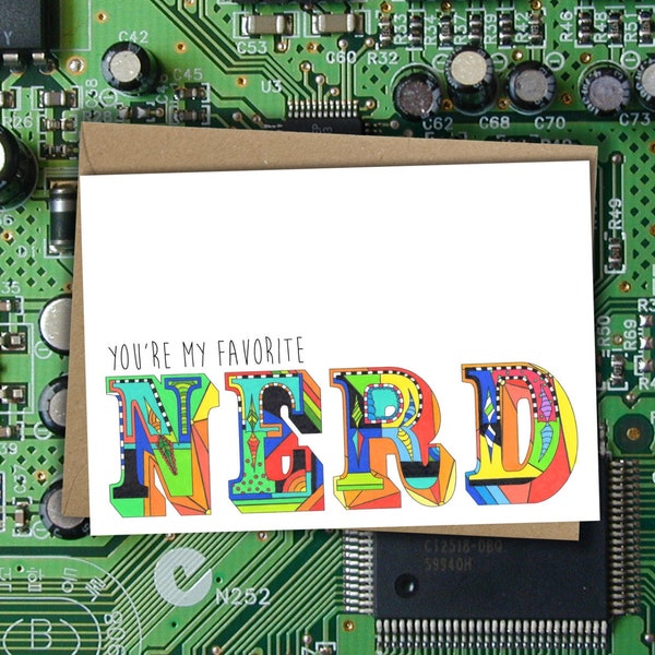 Nerd Card - Etsy