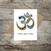 OM Yoga Card - Etsy