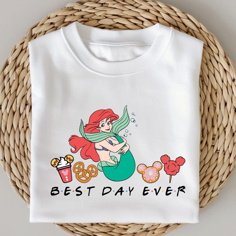 Little Mermaid PNG Clipart Bundle: Ariel Cake Topper, Shirt Design ...