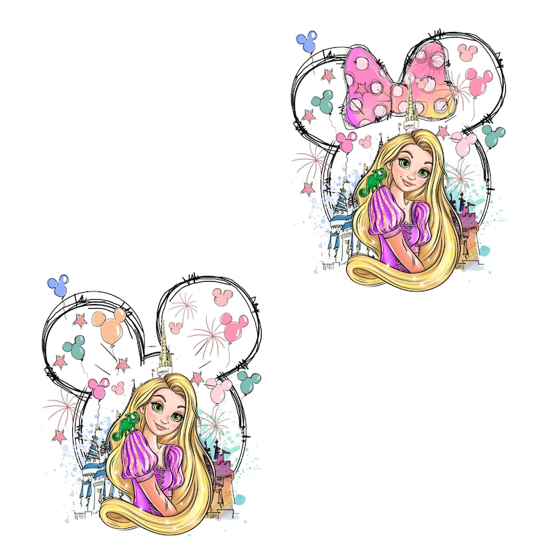 Rapunzel PNG Clipart Bundle: Tangled Princess Digital Download - Etsy