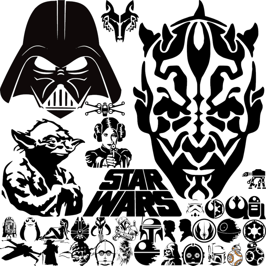 Star Wars SVG Mega Bundle: Cricut & Shirt Designs (digital Files - Etsy