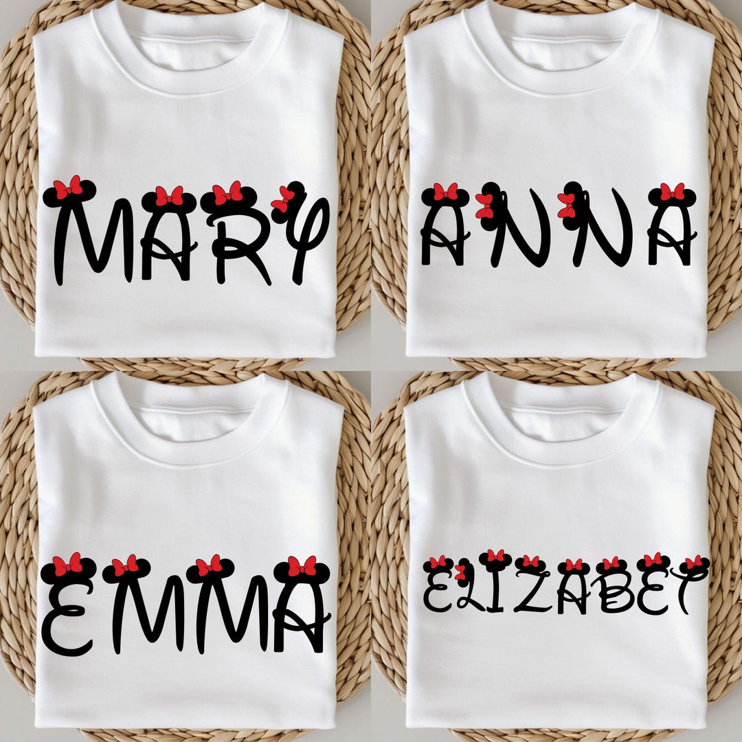 Minnie Alphabet Svg, Minnie Font Svg, Digital Download, Mouse Font Svg ...