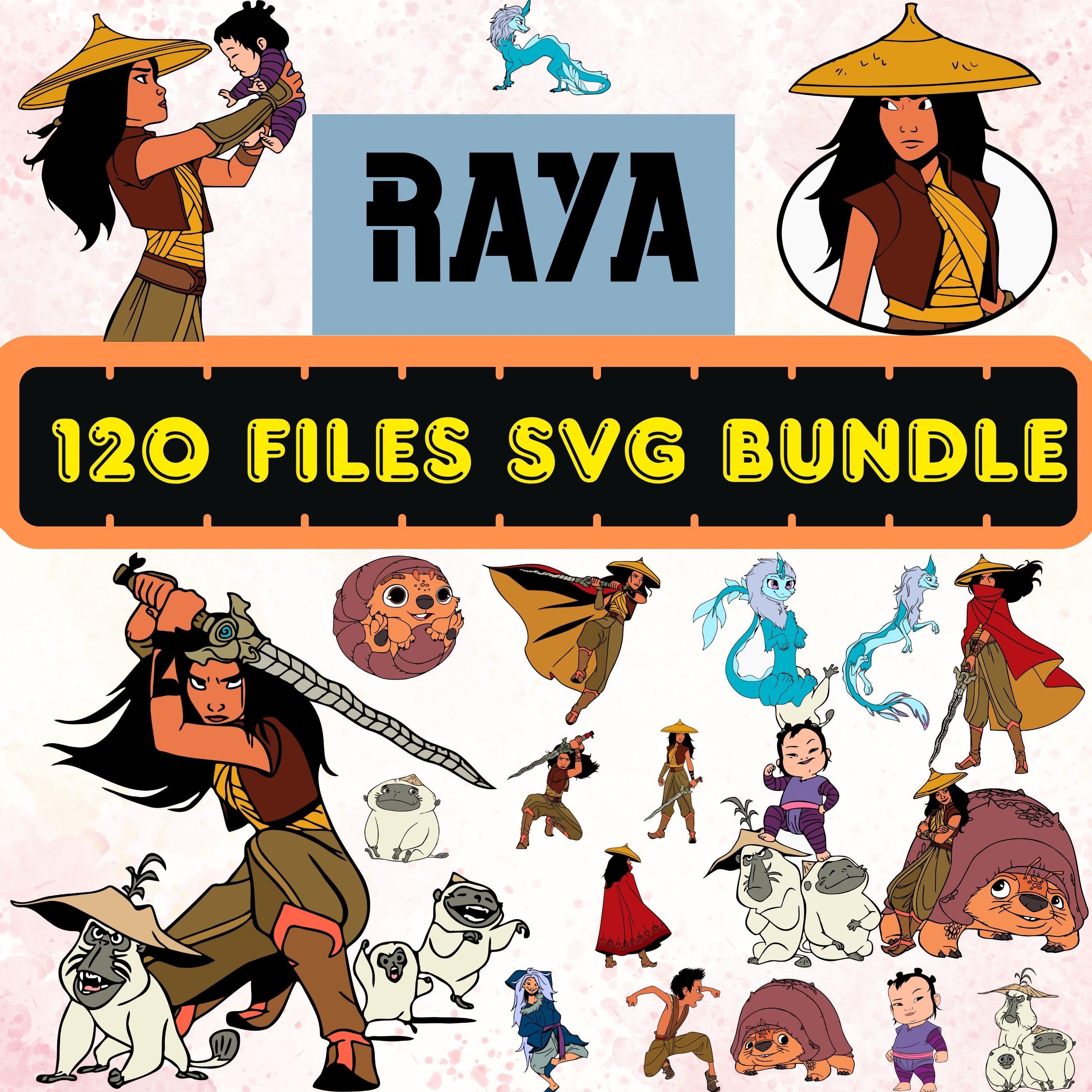 Digital Raya Svg Clipart, Raya and the Last Dragon Clipart, Raya ...