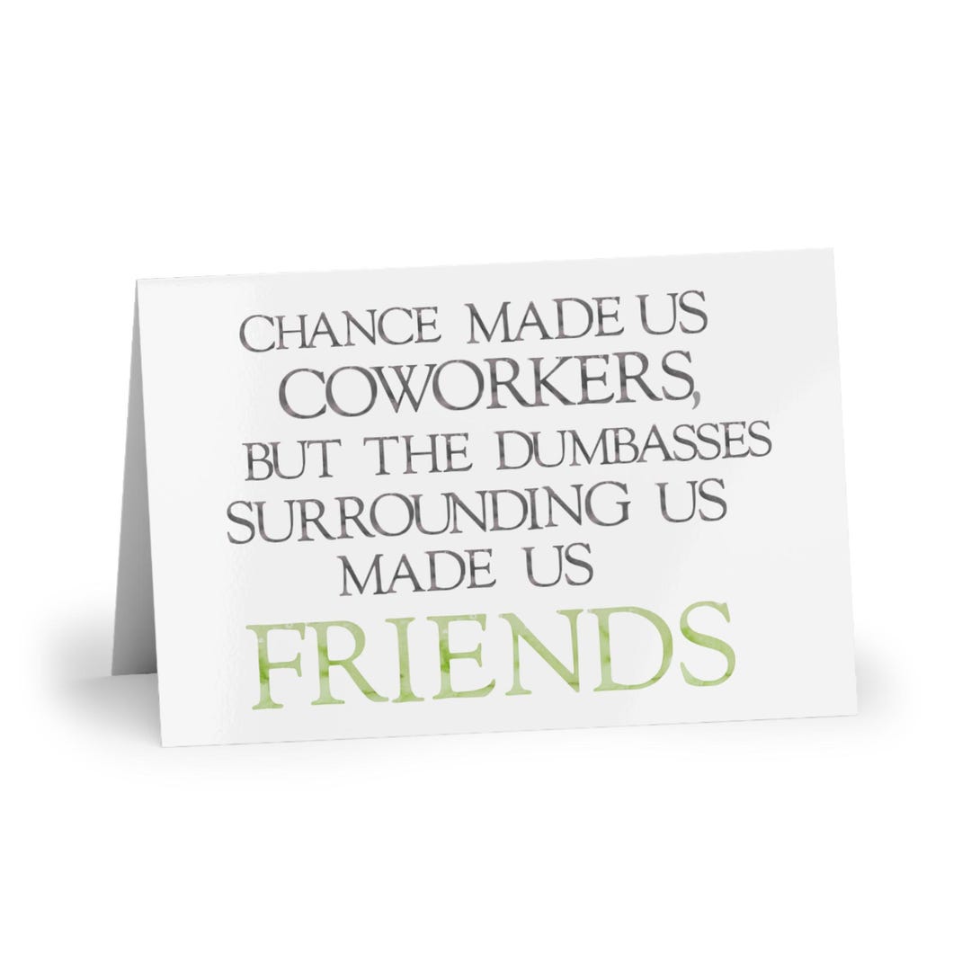 Coworker to Friend Funny Greeting Card | Office Humor Friendship Card ...