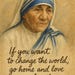 Mother Teresa Digital Print – Inspirational Wall Art With Quote ...