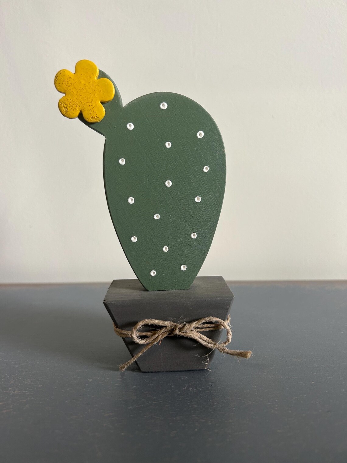 Handmade Wooden Cactus: Rustic Farmhouse Decor Ornament - Etsy