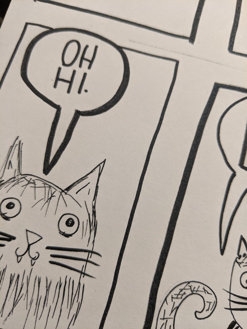 MEGA MEOW (tiny Mini Comic) - Etsy