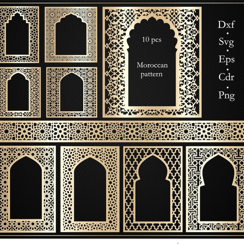 Moroccan Arch Pattern Dxf - Etsy