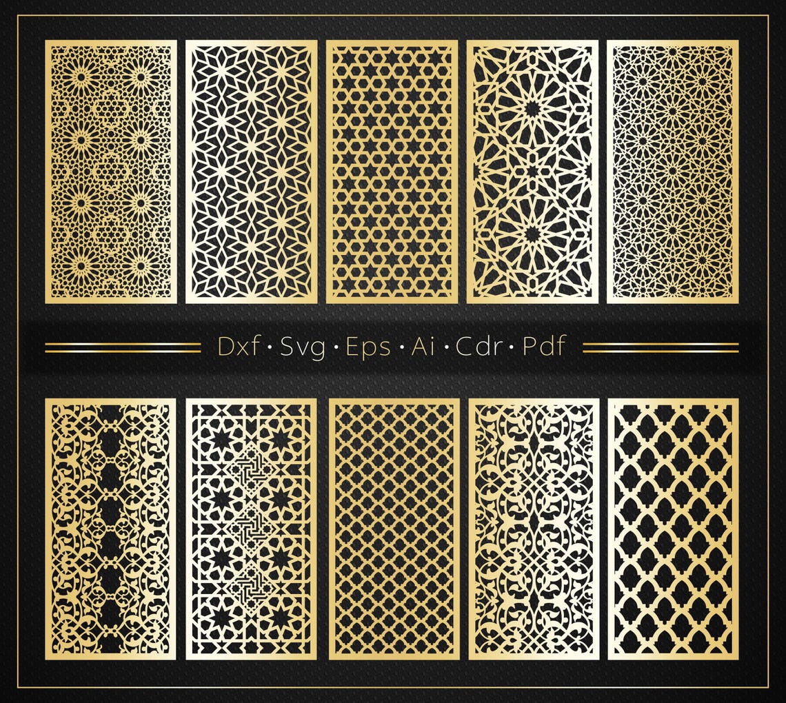Islamic Decorative Panel in Arabic and Moroccan Style, Cnc and Laser ...