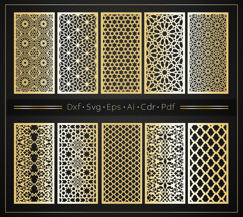 Moroccan Islamic Panel, CNC Laser Cut Files (digital Product) - Etsy