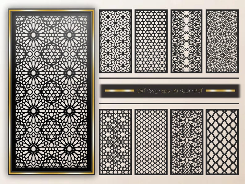 Moroccan Islamic Panel, CNC Laser Cut Files (digital Product) - Etsy