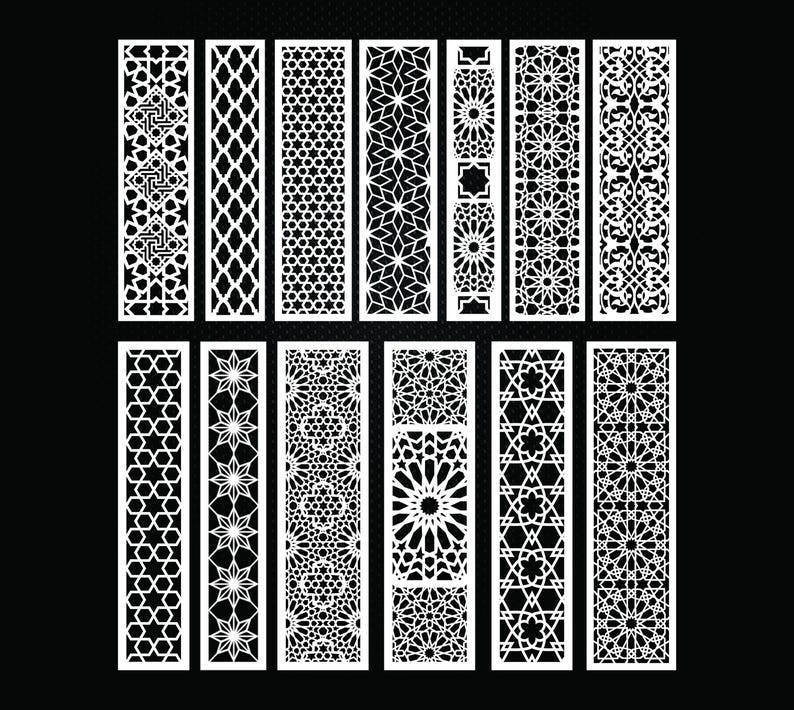 50 Moroccan Panels SVG DXF | Laser Cut CNC Islamic Wall Art (digital ...