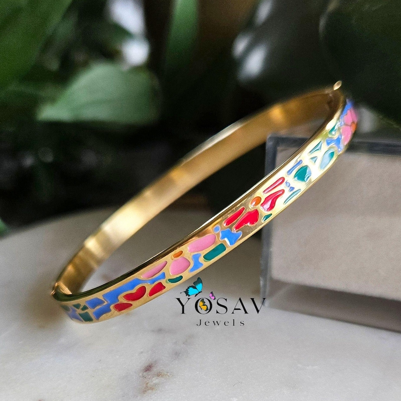 Enameled Bracelet - Etsy