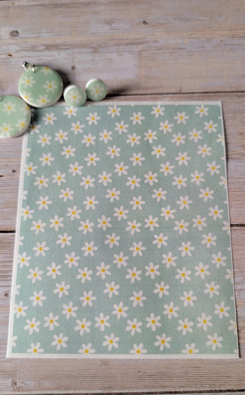 Wasserlösliches Transferpapier Gänseblümchen Für Polymer Clay & Fimo ...