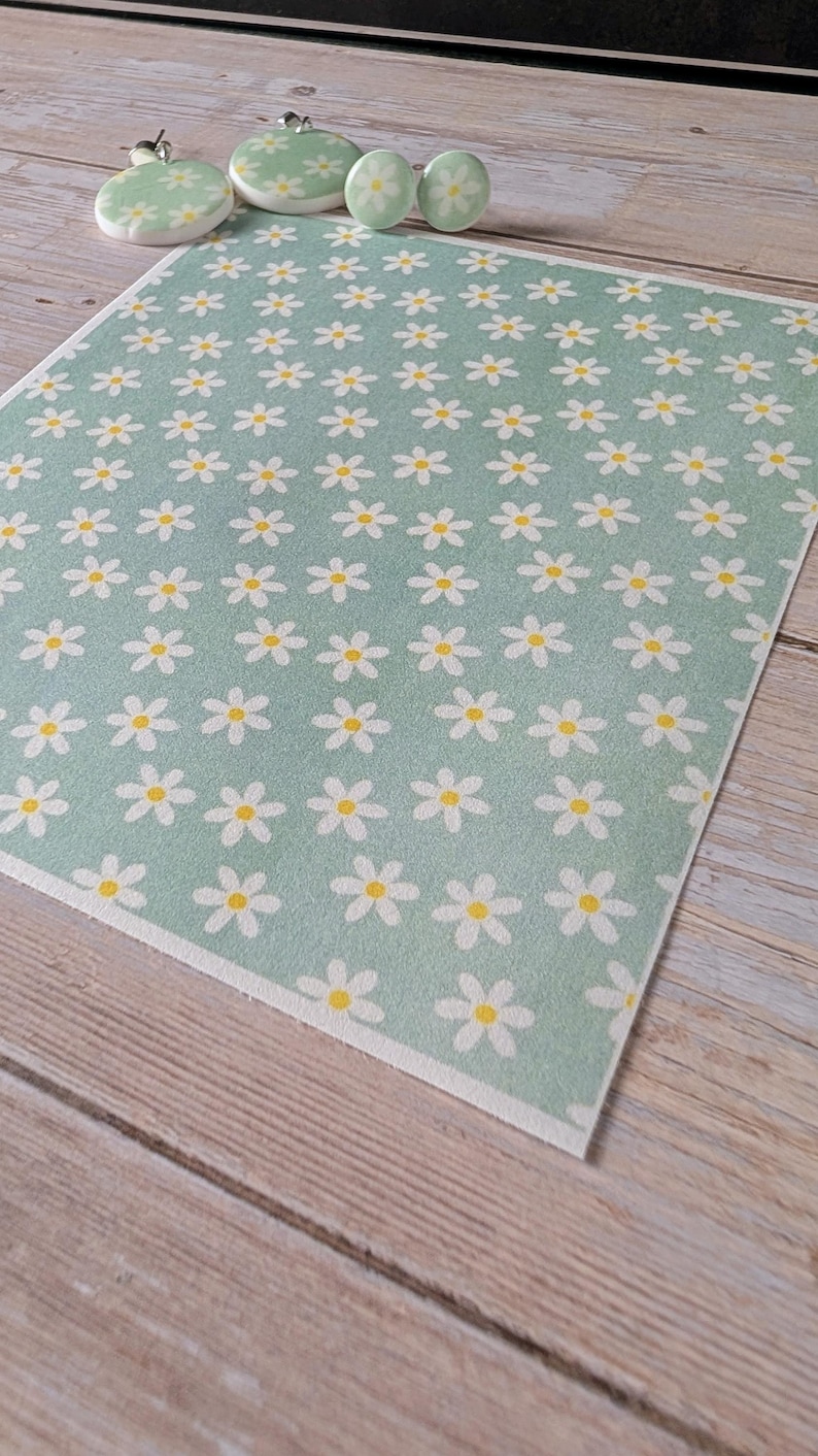 Wasserlösliches Transferpapier Gänseblümchen Für Polymer Clay & Fimo ...