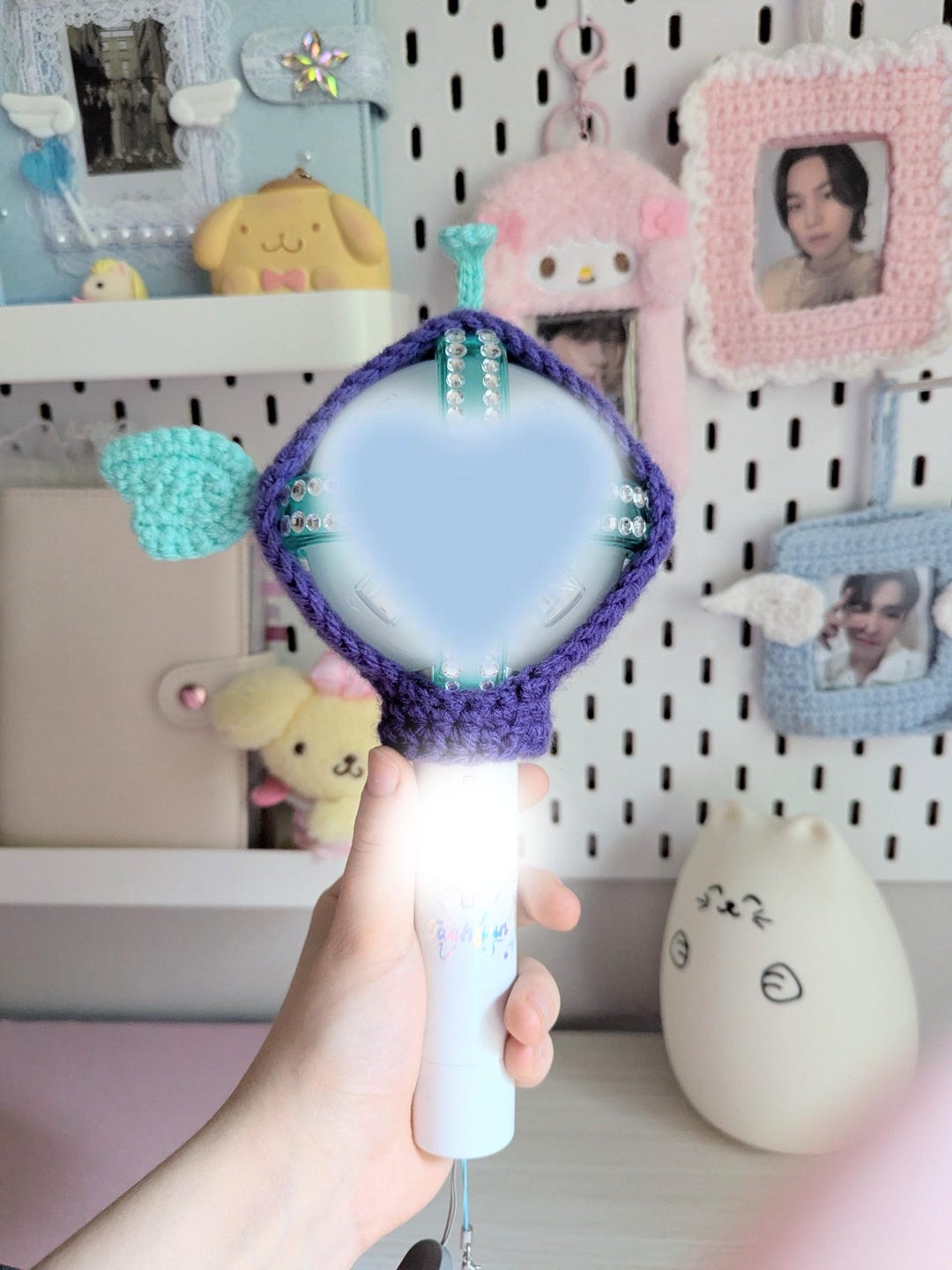 Moabong Fallen Angel Lightstick Cover | Kpop | Concert | Crochet ...