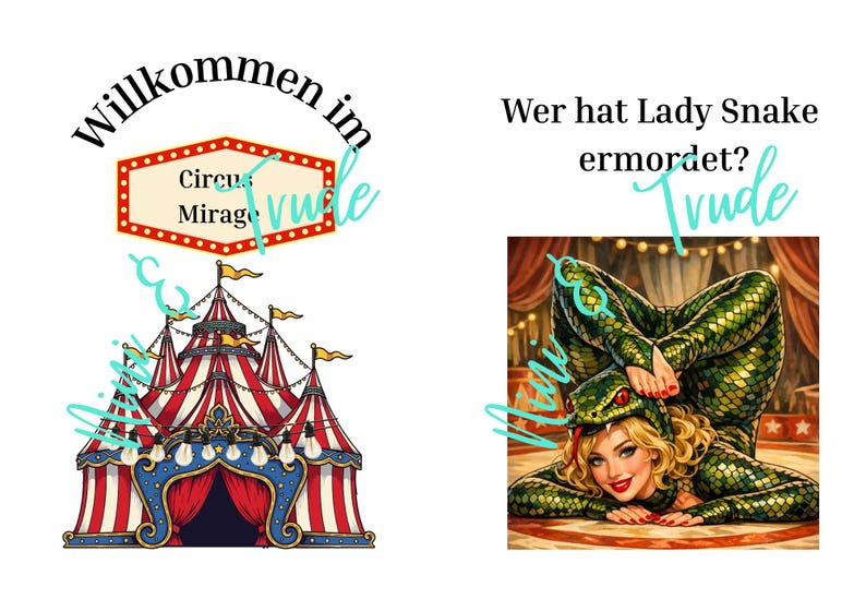 Krimidinner für Zuhause -Mord im Zirkus: Wer tötete Lady Snake ...