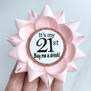It's My 21st Buy Me a Drink Pin, 21st Birthday Party Pin, Gift for 21 ...