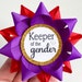 Keeper of the Gender Pin Red and Purple Gender Reveal Party | Etsy