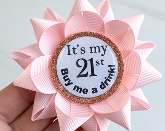 21st Birthday Pin | Etsy