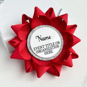 Custom Name Badge, Custom Color Event Pins, Special Event Name Badges ...