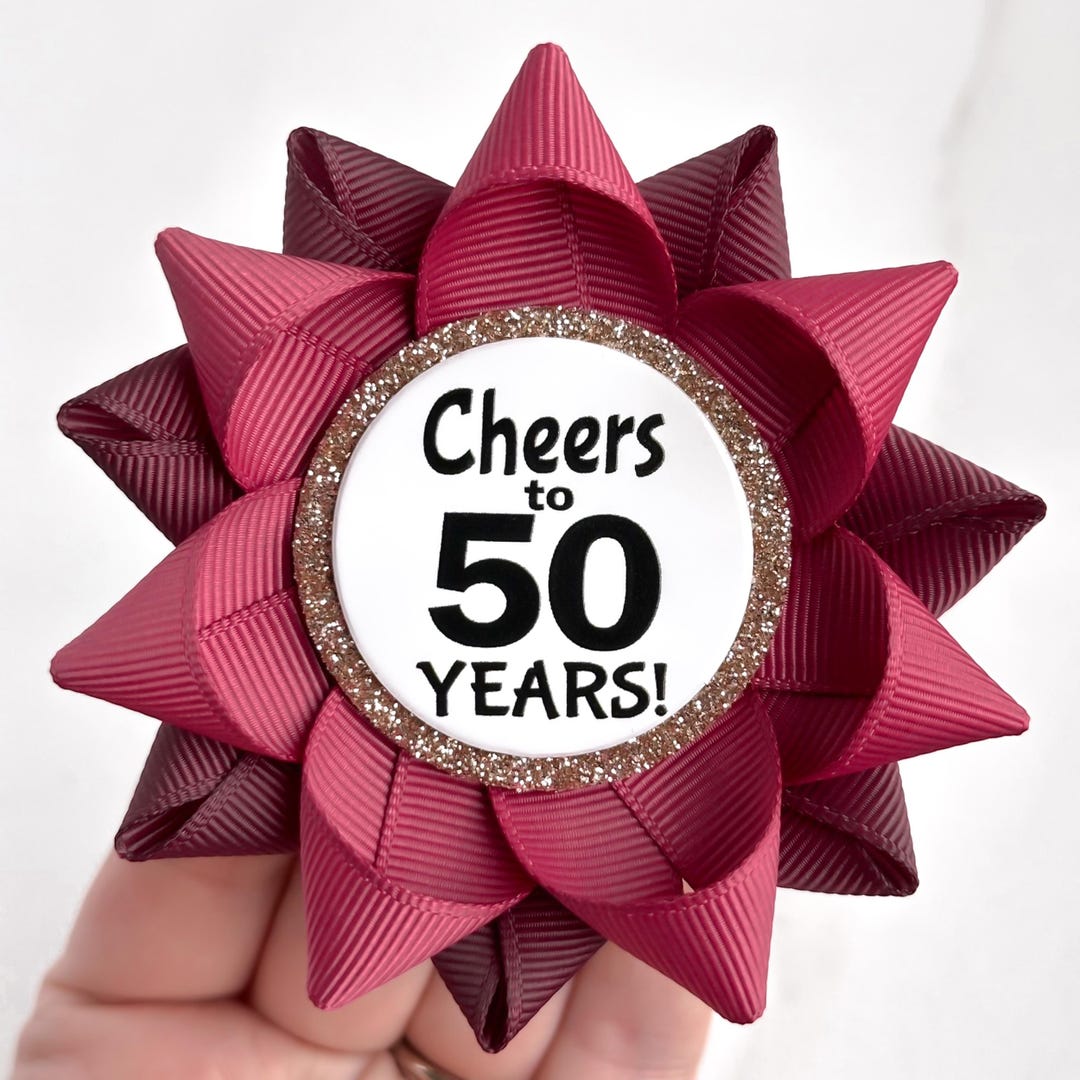 Cheers to 50 Years 50th Birthday Pin Personalized Keepsake Gift for ...