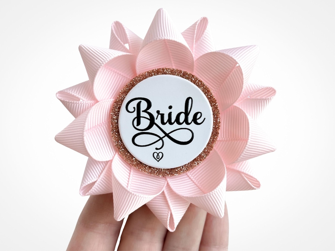 Pink Bride Pin, Custom Bride Gift, Bride to Be Gift for Wedding Shower ...