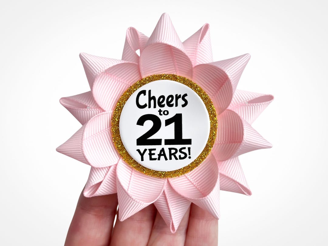 Cheers to 21 Years 21st Birthday Pin, 21st Birthday Gift for Her for ...