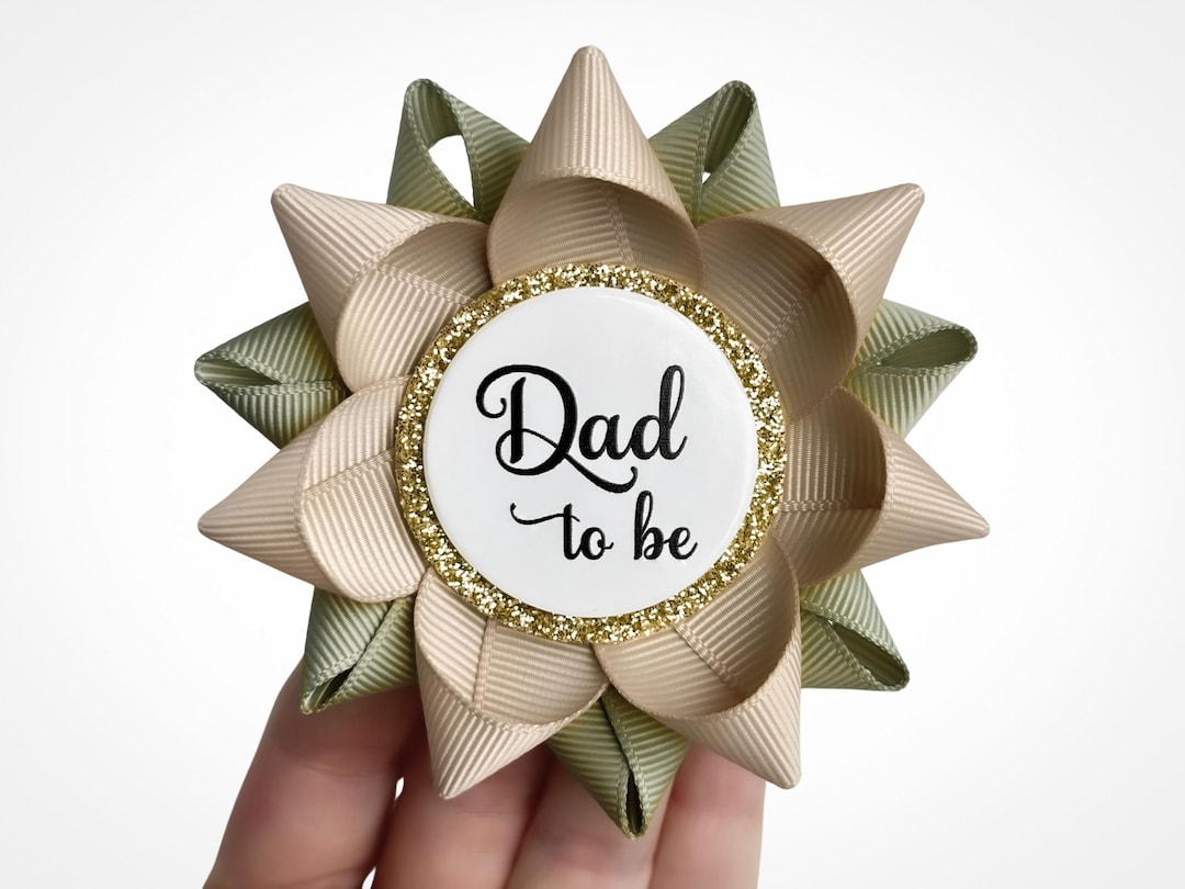 Dad to Be Pin for Baby Shower, Gender Neutral Baby Shower Pins for New ...