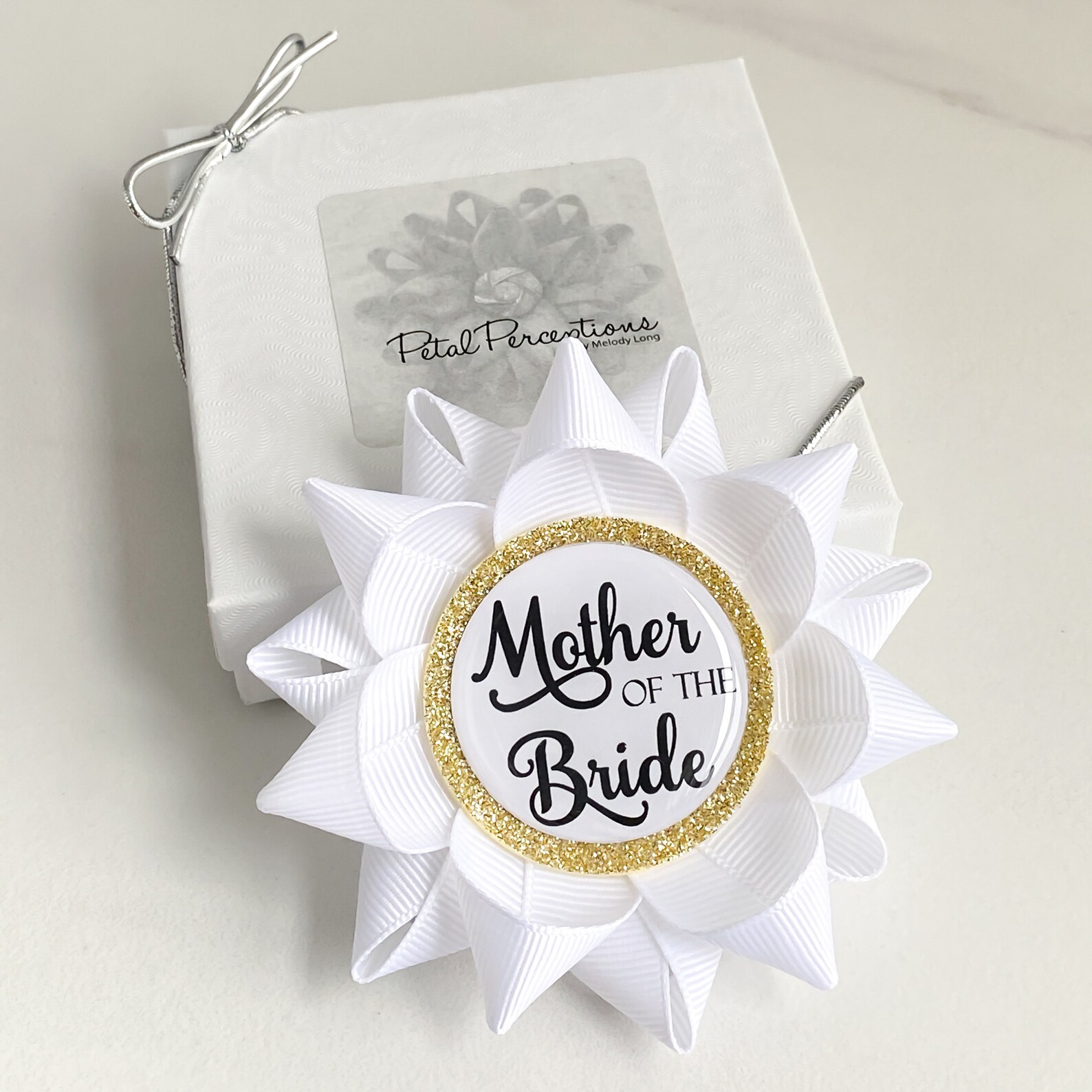 Mother of the Bride Pin Mother of the Bride Corsage Bridal | Etsy