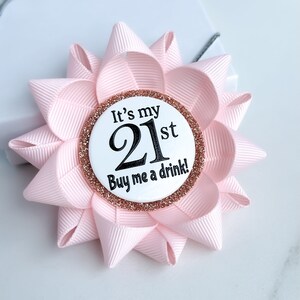 It's My 21st Buy Me a Drink Pin, 21st Birthday Party Pin, Gift for 21 ...