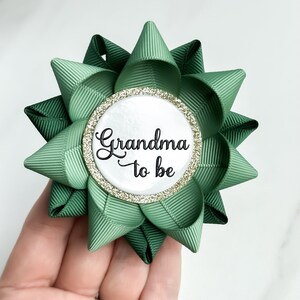 Evergreen Baby Shower Decorations Grandma to Be Pin, Greenery Baby ...