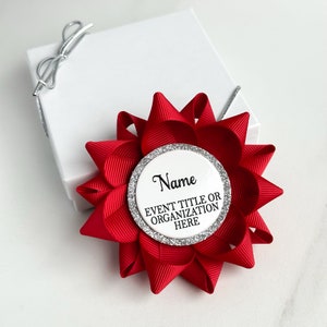 Custom Name Badge, Custom Color Event Pins, Special Event Name Badges ...