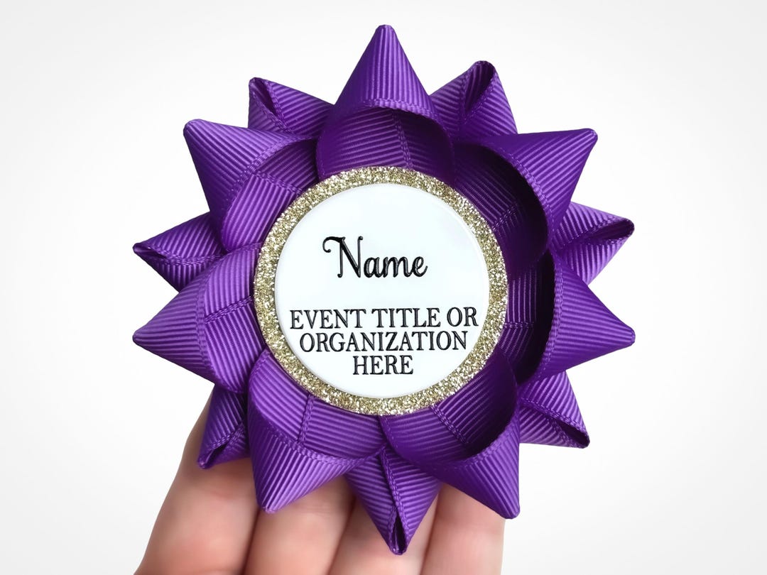 Corporate Name Pins for Special Events and Parties, Custom Color ...