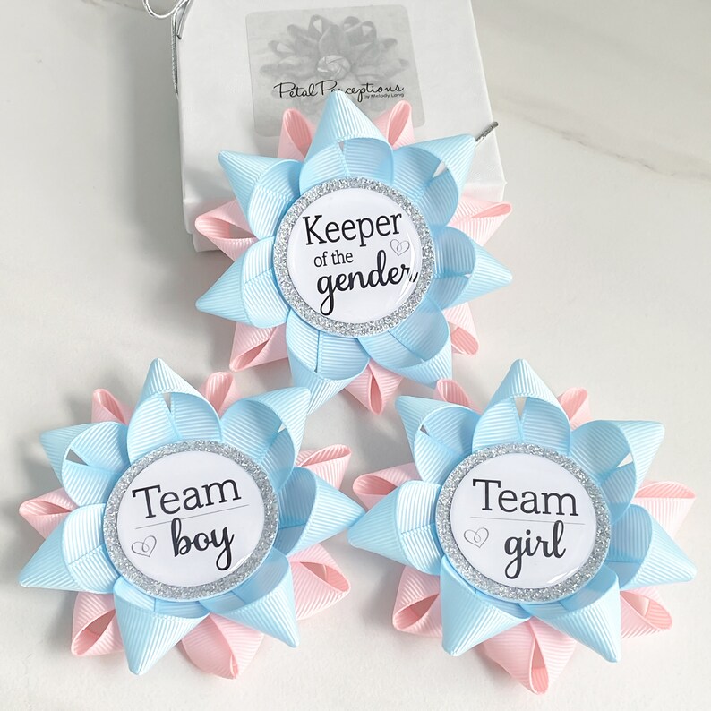 Gender Keeper Pin Keeper of the Gender Pin Pink and Blue - Etsy