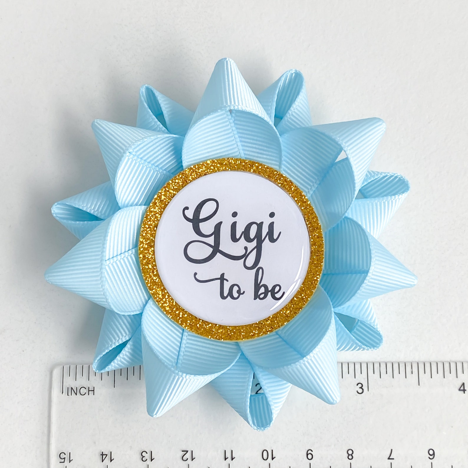 Light Blue Baby Shower Decorations Boy Baby Shower Pins Gigi - Etsy